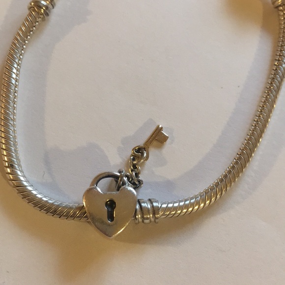 Pandora | Jewelry | Pandora Twotone Key To My Heart Charm Retired ...